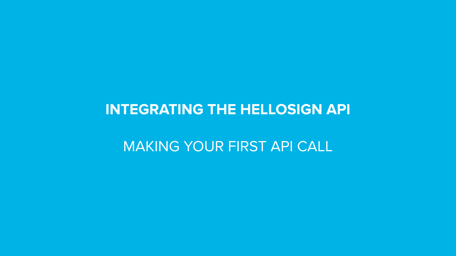 Making Your First API Call with HelloSign - SitePoint Premium
